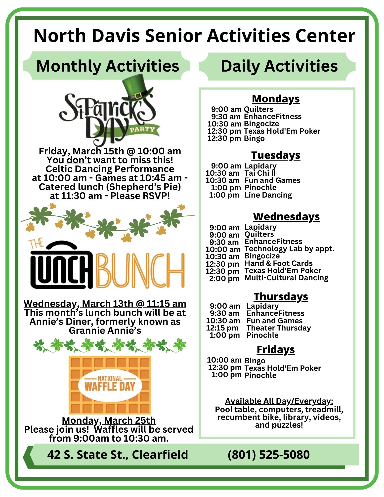 North Davis Senior Activity Center - Clearfield